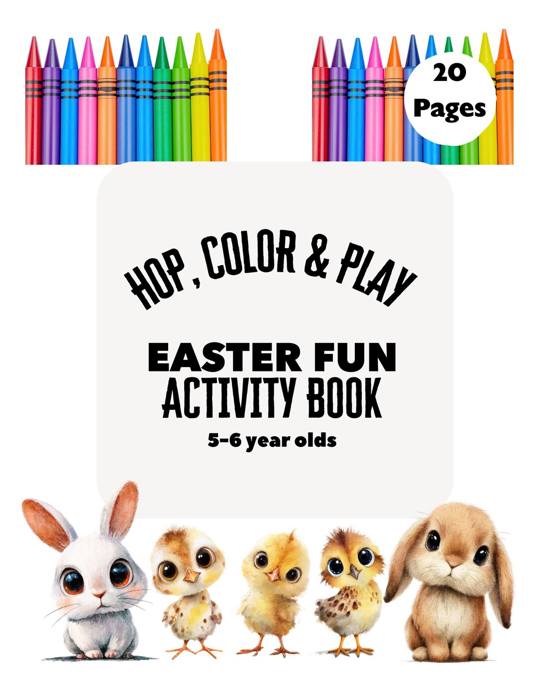 Printable Easter Activity Sheets for 5-6 Year Olds - Etsy