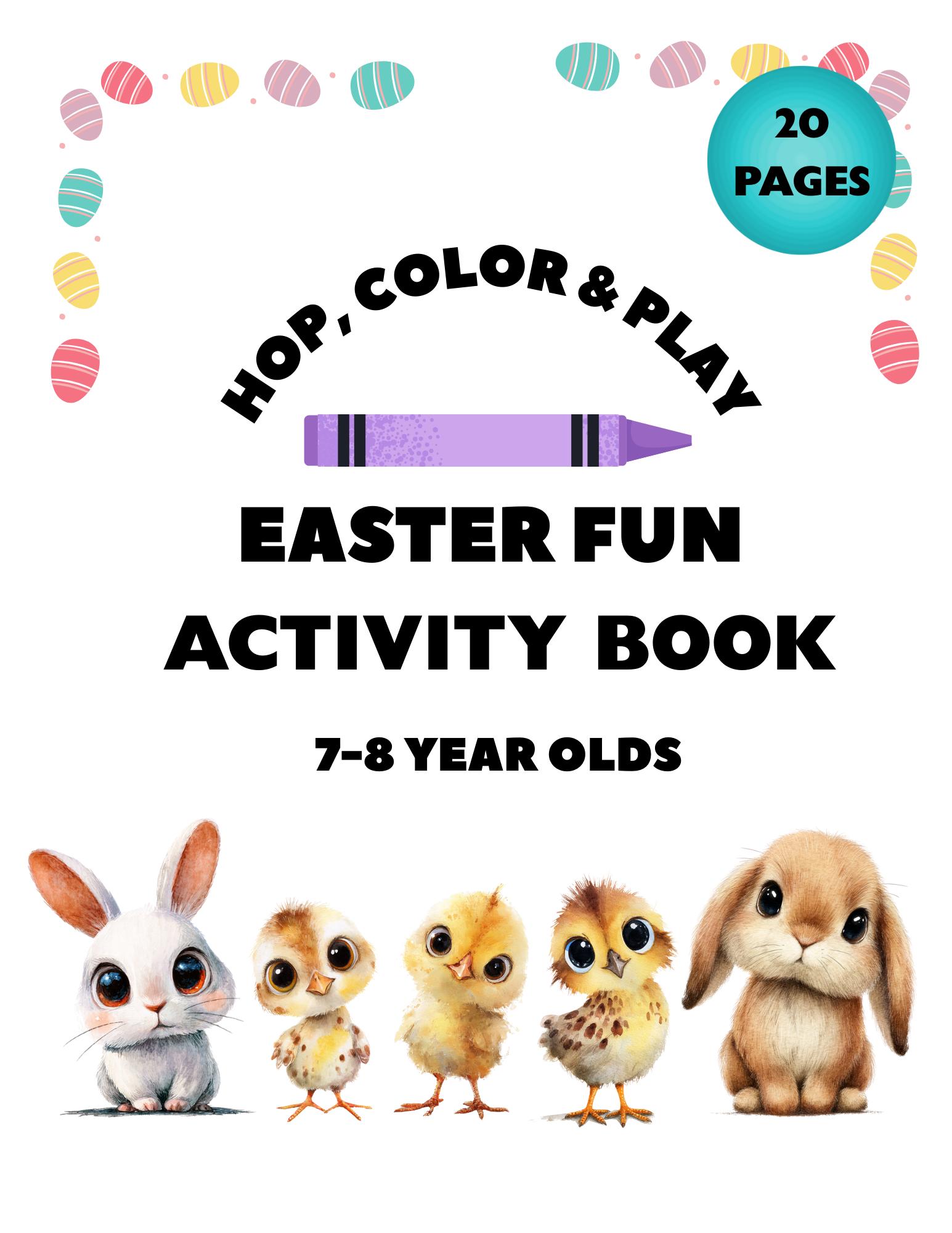 Printable Easter Activity Pages for 7-8 Year Olds - Etsy