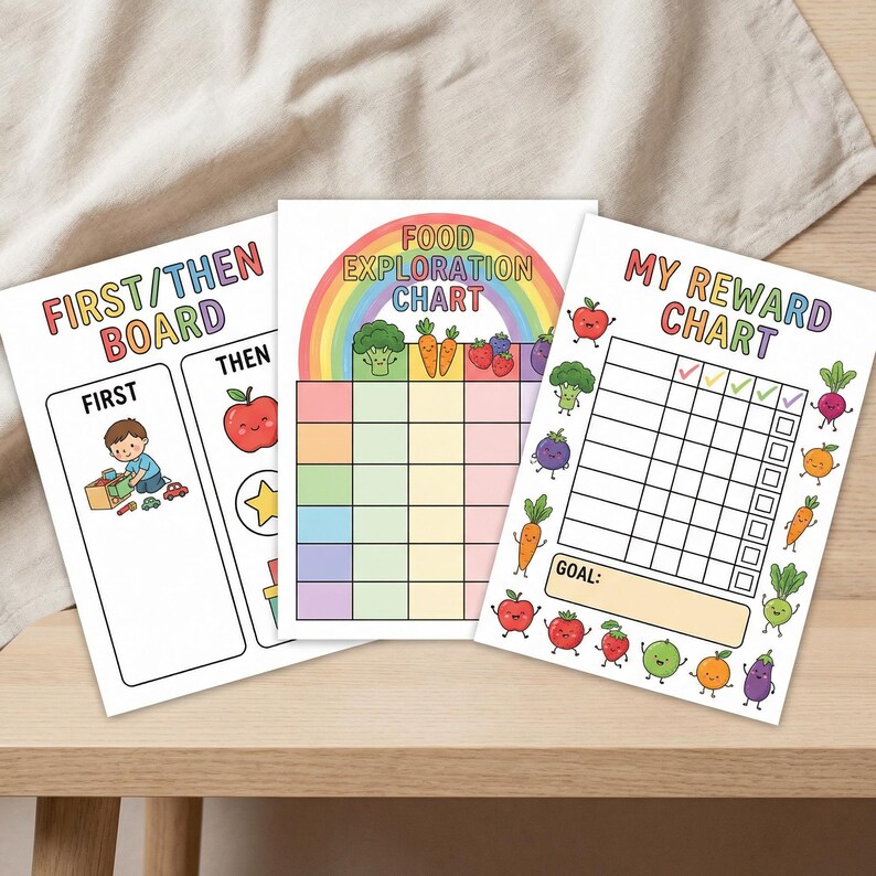 Kids Mealtime Routine Chart Visual Food Schedule for Toddlers Printable ...