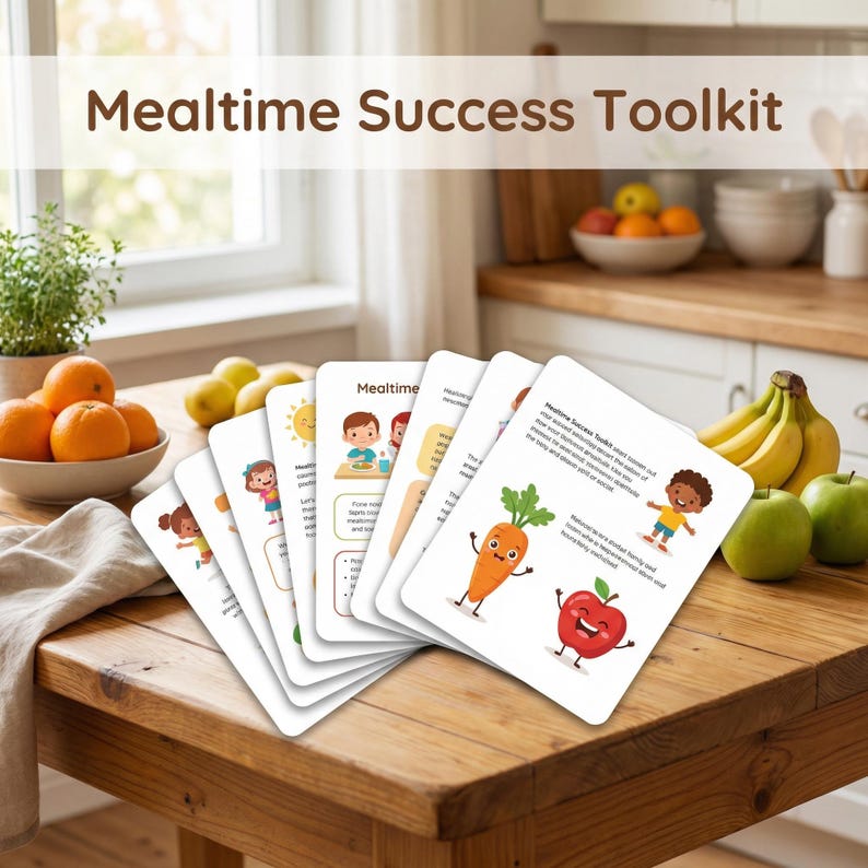 Kids Mealtime Routine Chart Visual Food Schedule for Toddlers Printable ...