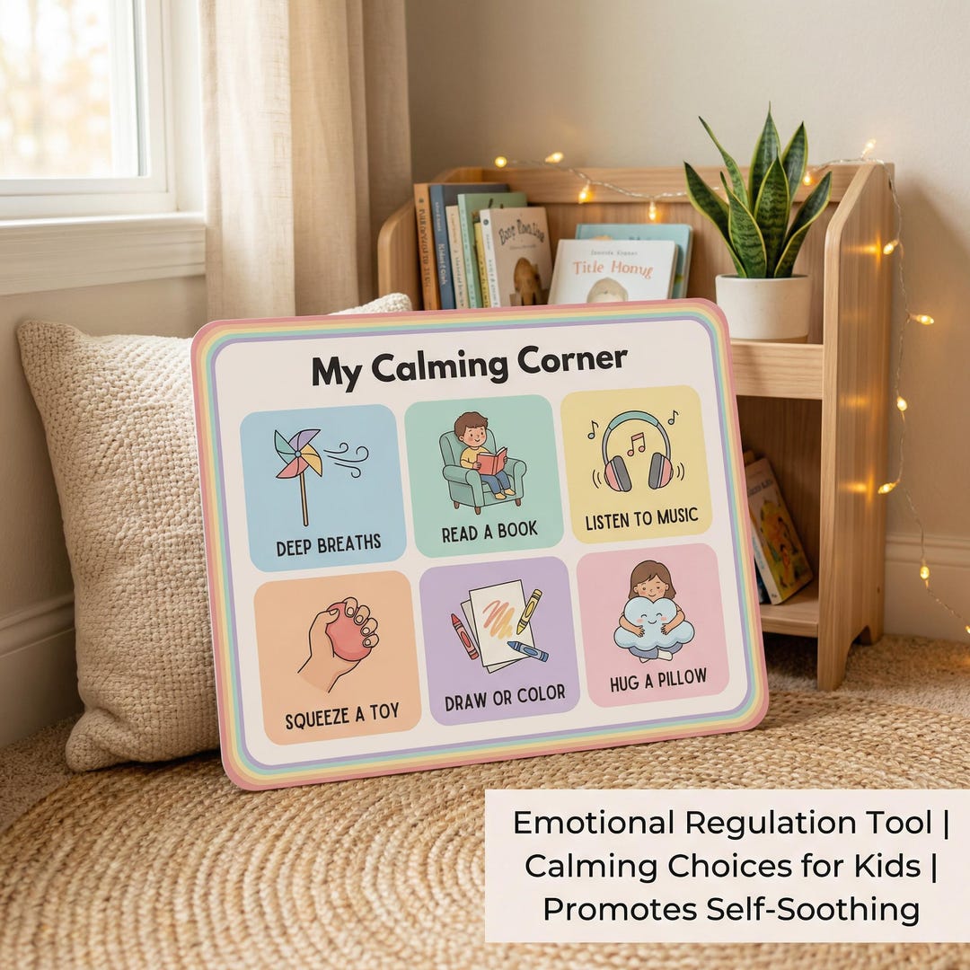Printable Calming Corner Kit | Emotional Regulation Tools | ABA ...
