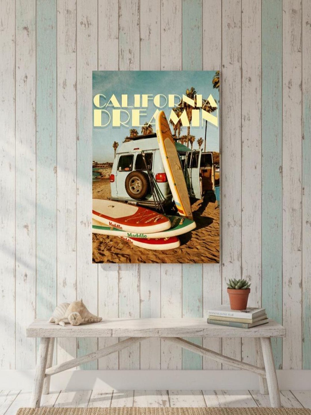 California Dreamin Poster: Retro Wall Art (digital Download) - Etsy