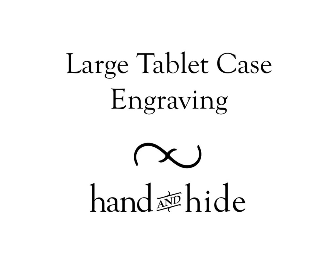 Engraved Design for Large Tablet Case - Etsy