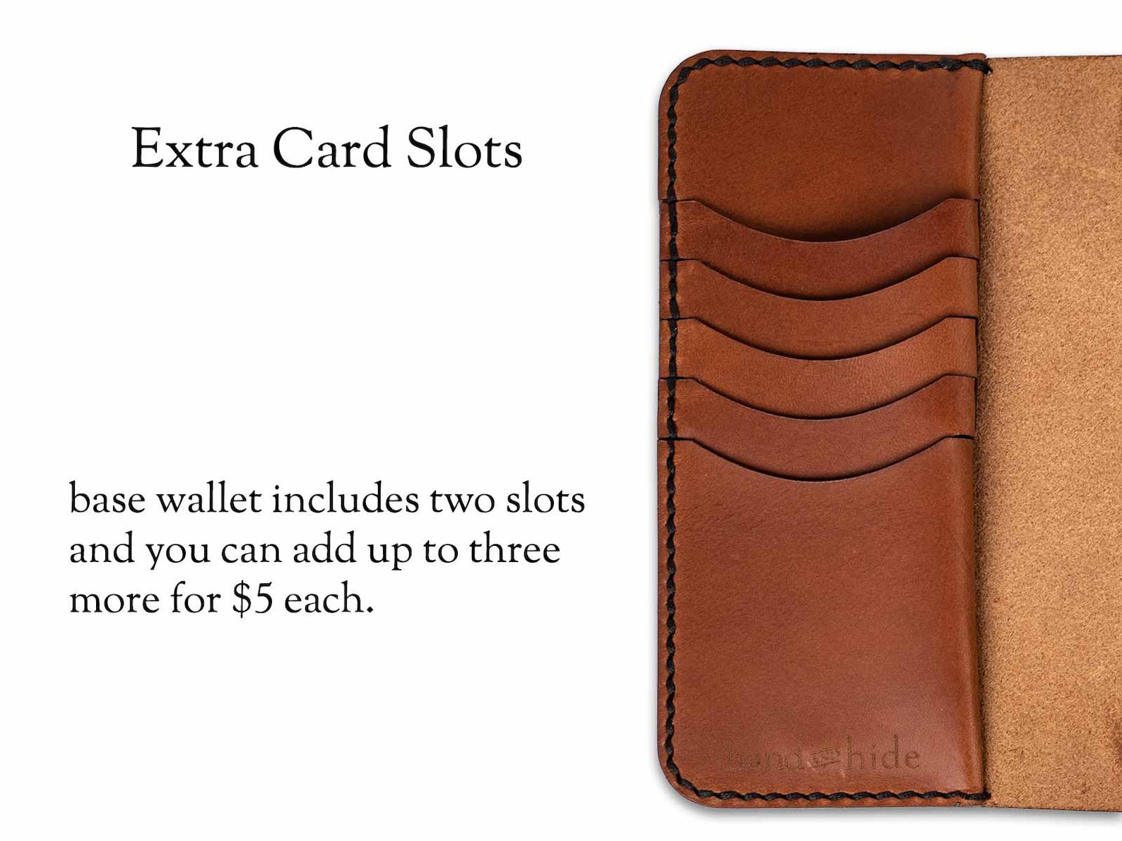 Extra Card Slot Add-on for Leather Wallet Case - Etsy