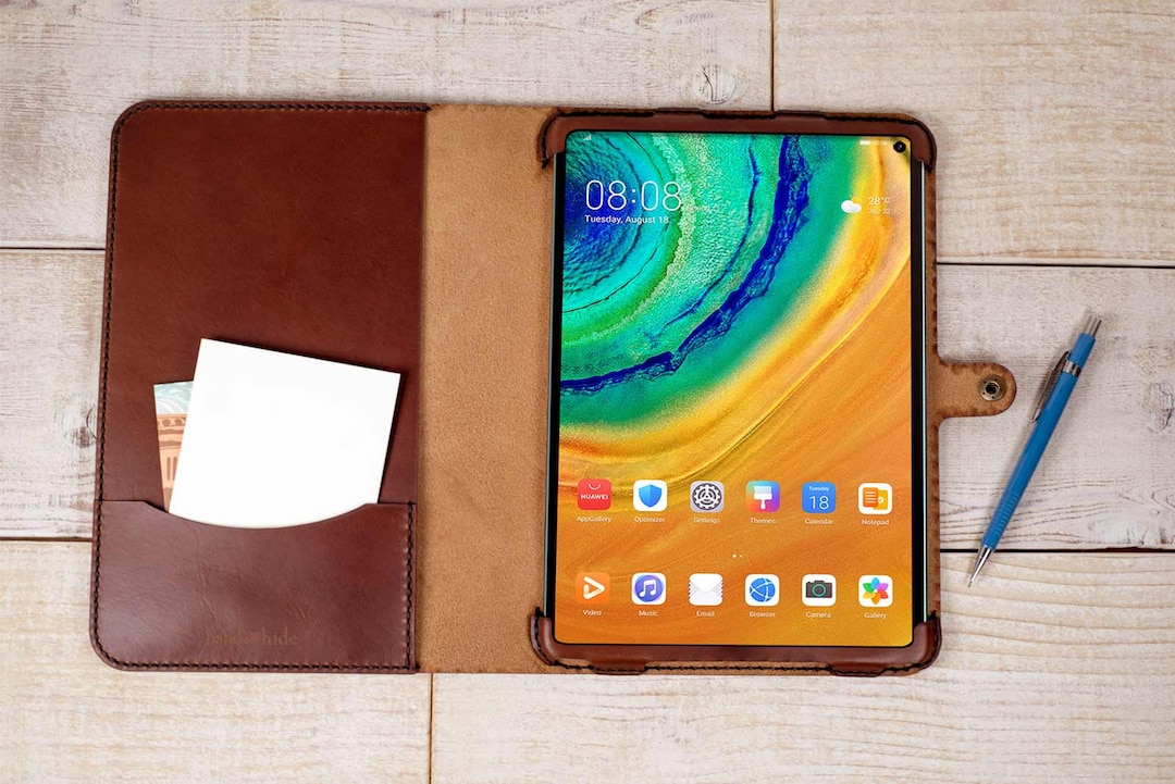Huawei Matepad Pro Leather Case, Matepad Pro Leather Cover, Leather ...