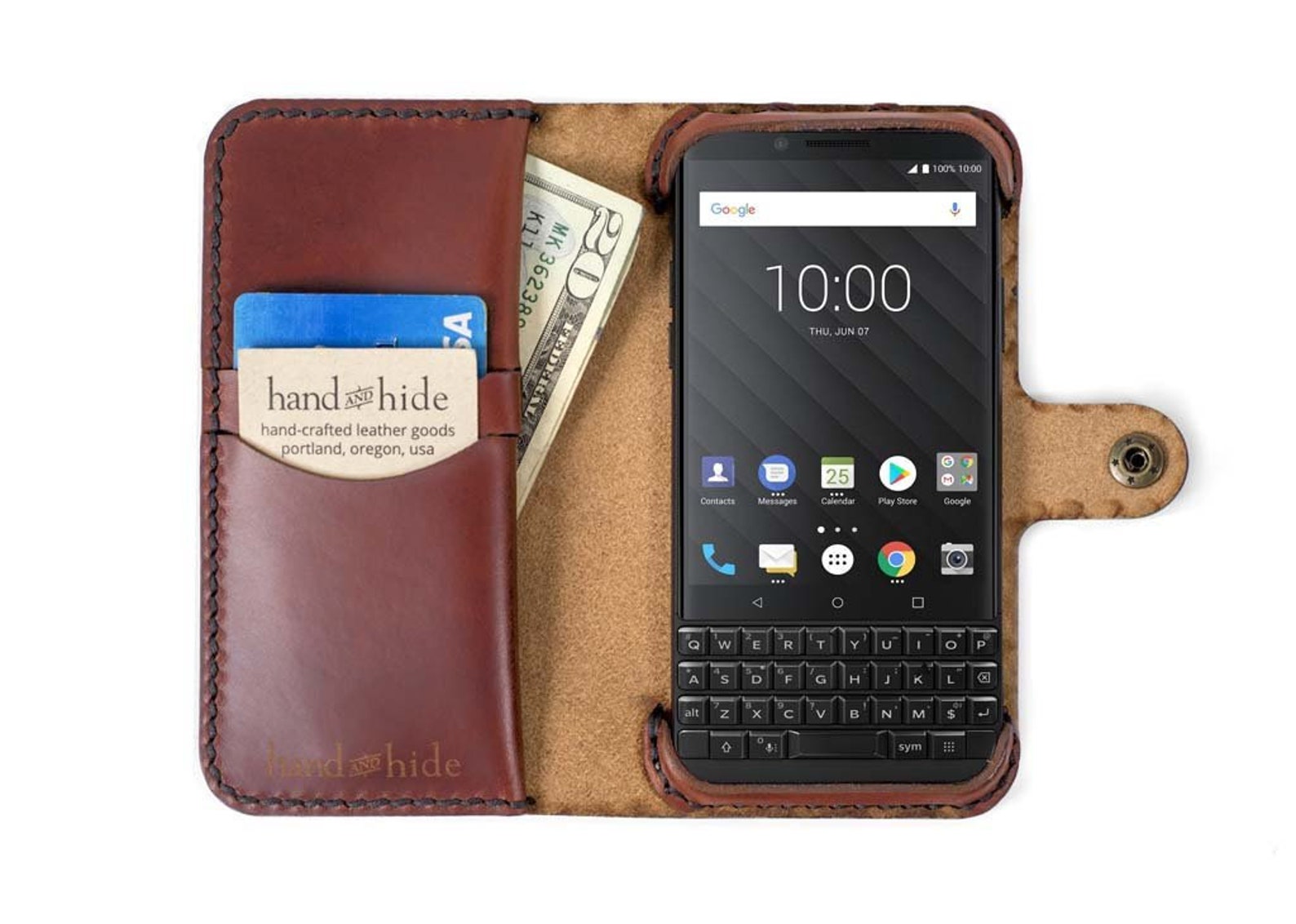Blackberry KEY2 Phone Wallet Case, Blackberry KEY2 LE Case, Handmade ...