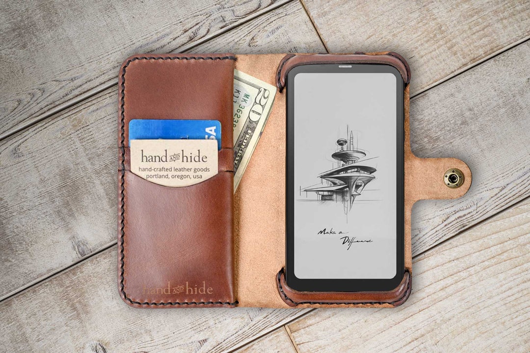 Boox Palma, Palma 2, or Palma 2 Pro Leather Wallet Case Handcrafted in ...