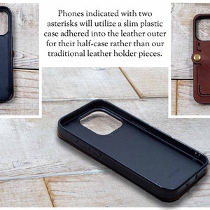 Leather Double Phone Case, Dual Phone Case for Work and Personal - Etsy