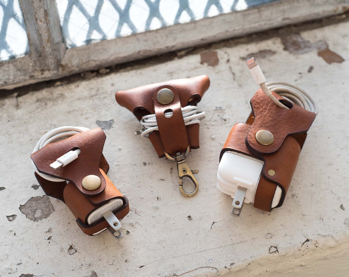 Leather Earbud Case Leather Earbud Keeper Earbud Holder - Etsy