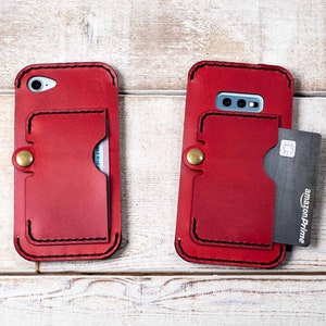 Leather Double Phone Case, Dual Phone Case for Work and Personal - Etsy