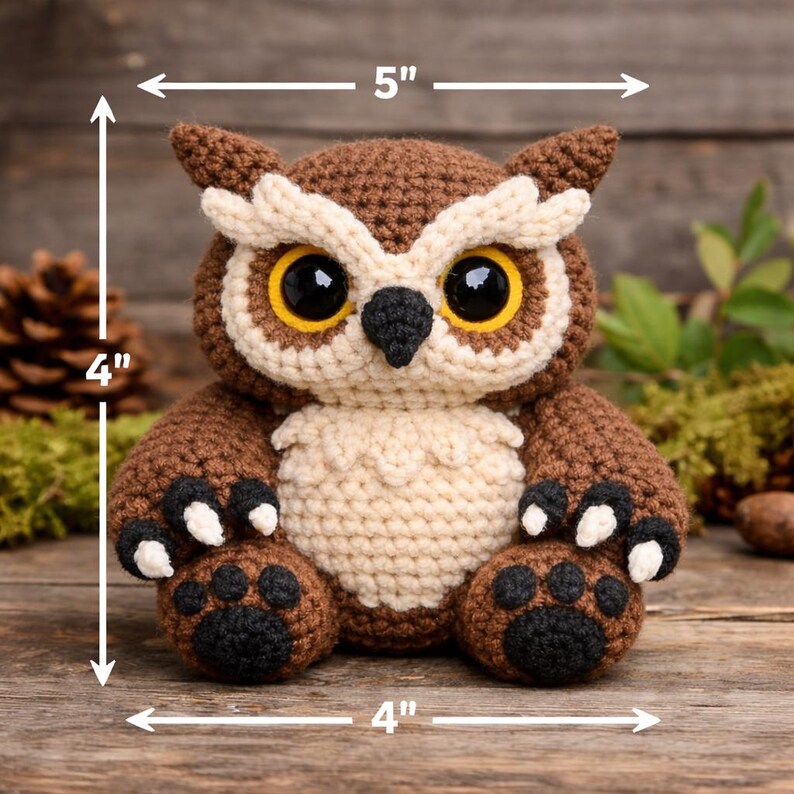 Owlbear Crochet Pattern PDF | Fantasy Amigurumi Plush Tutorial (digital ...