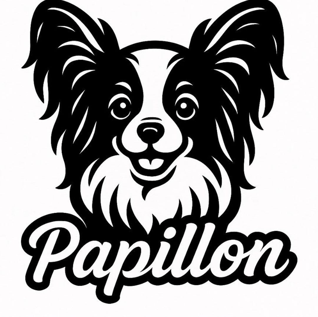 Papillon Dog Coloring Pages for Kids & Adults (digital Download) - Etsy