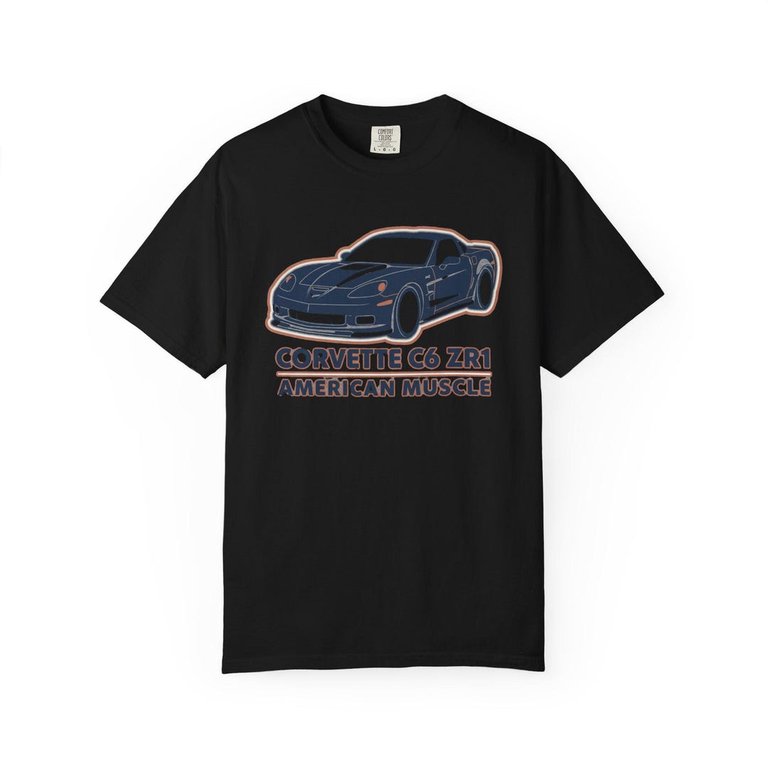 Corvette C6 ZR1 American Muscle T-shirt | Sports Car Illustration - Etsy