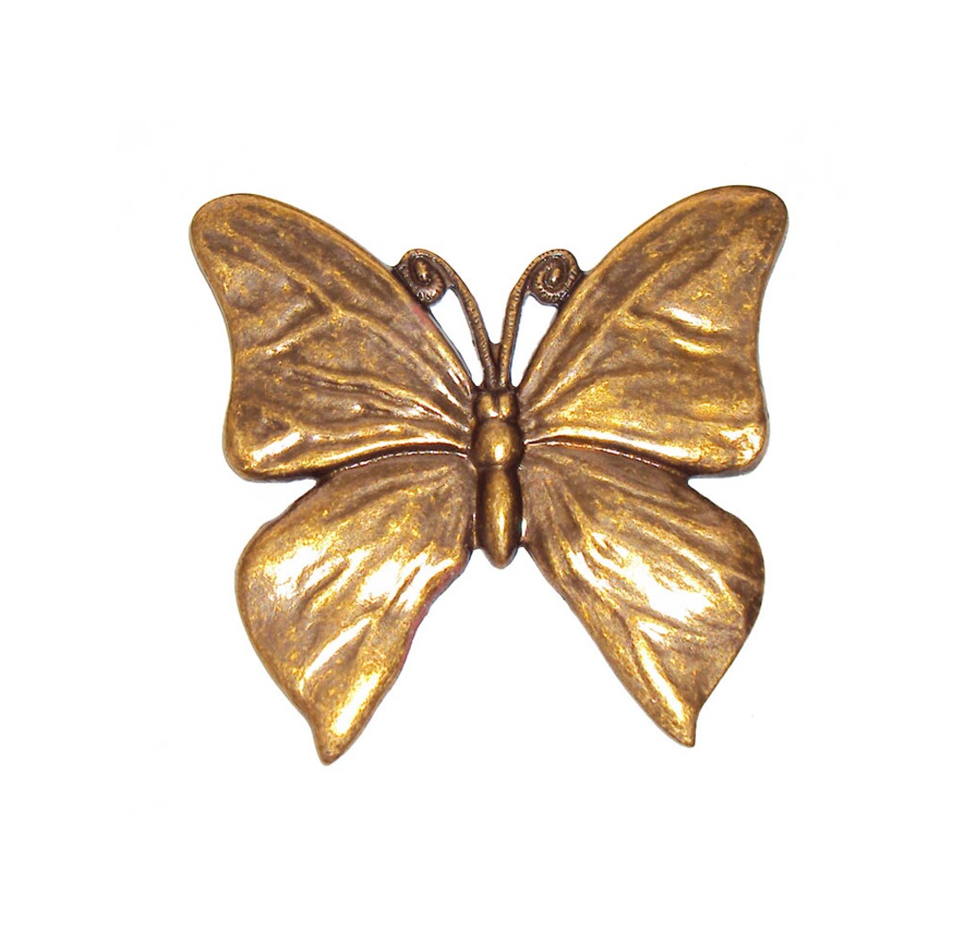 Antique Brass Butterfly in Flight Pendant Kabela - Etsy