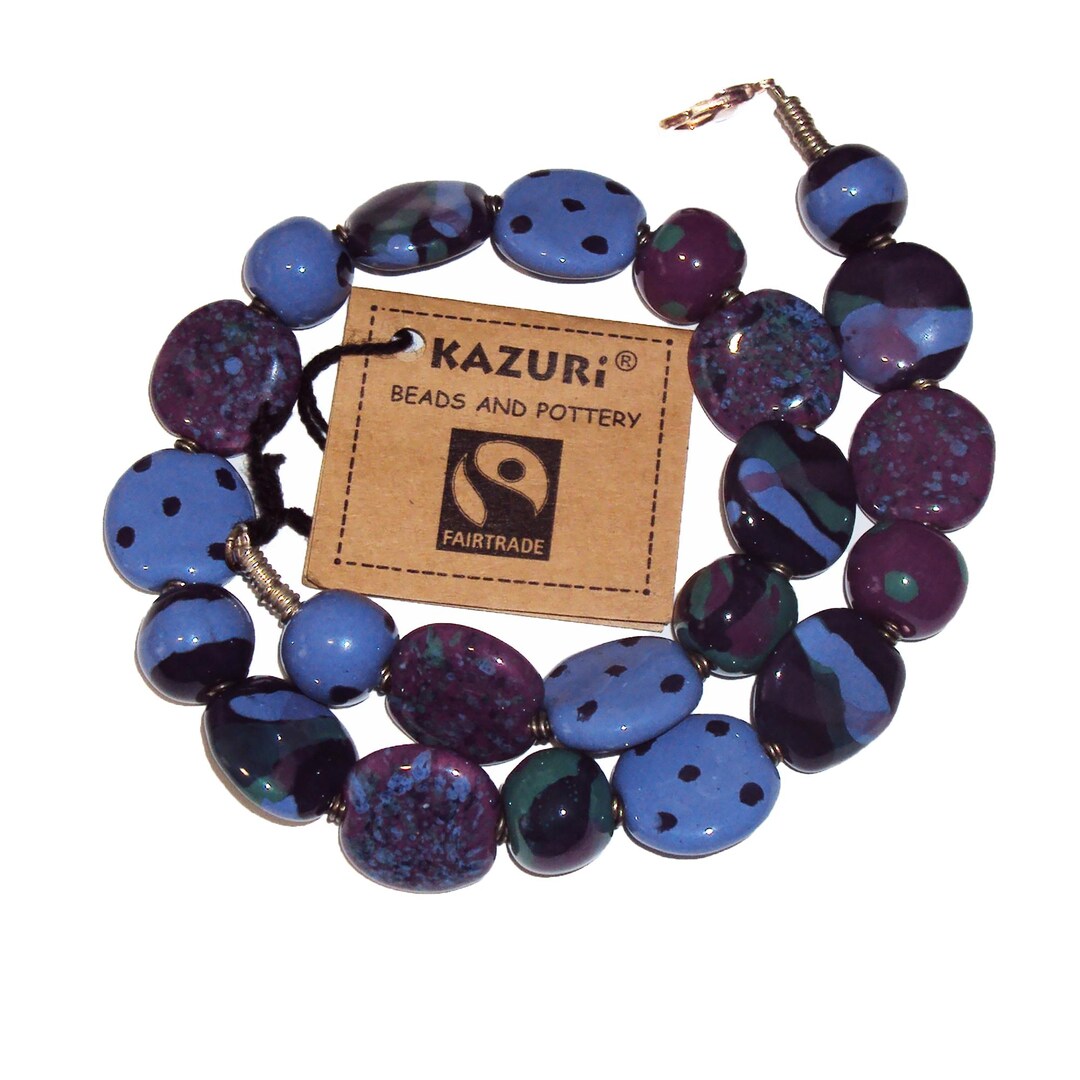 Kazuri Necklace Original Kenyan Handmade Fair Trade Bead Necklace in ...