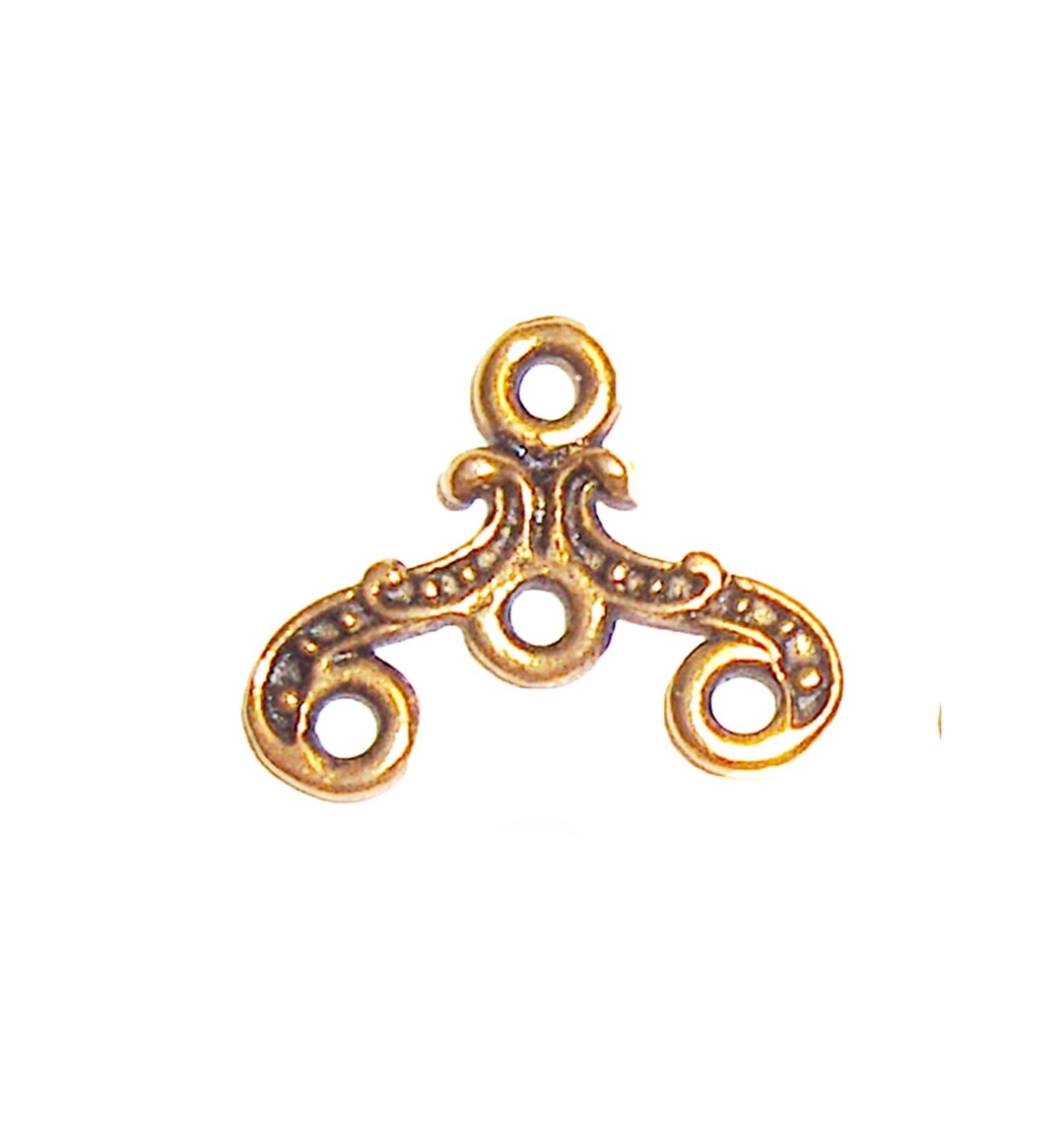 Tierracast Keepsake Design 3-1 Link Connector, Antique Gold Finish - 4 ...
