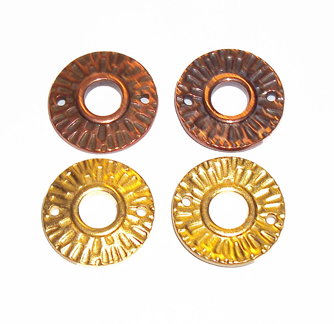 Tierracast Round Radiant Link Connector, Brushed Gold or Antique Copper ...