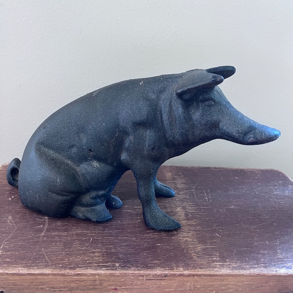 Cast Iron Pig - Etsy