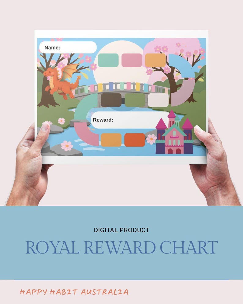 Kids Reward Chart | Princess, Knight & Dragon Theme (PDF Printable - Etsy