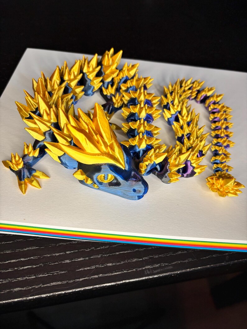 Flexi Dragon Bundle Link Chain Fidget Toy Diamond Dragon - Etsy