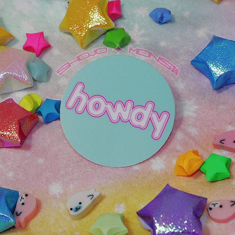 Colorful Howdy | Meme Sticker - Etsy