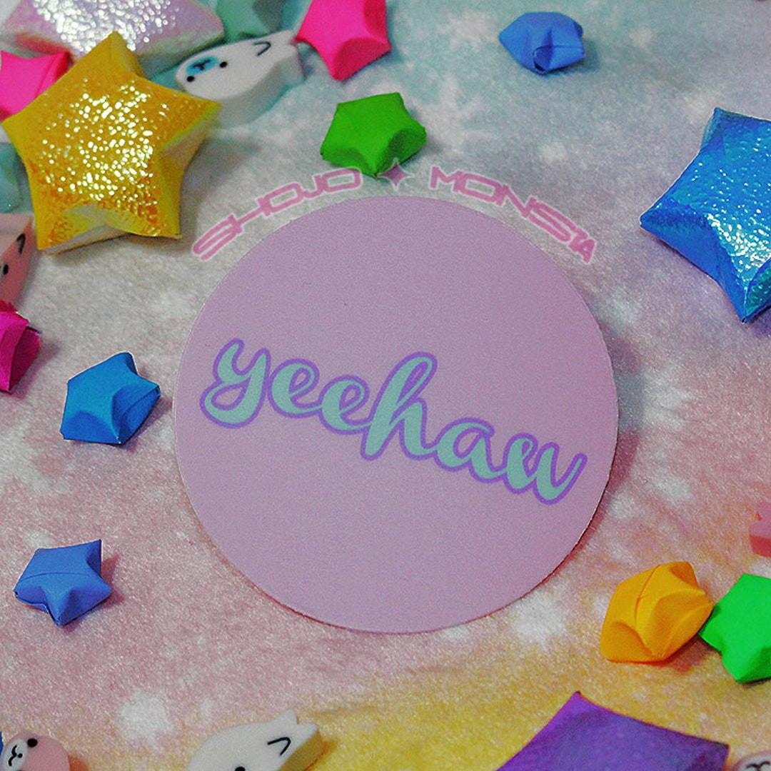 Pastel Yeehaw | Meme Sticker - Etsy