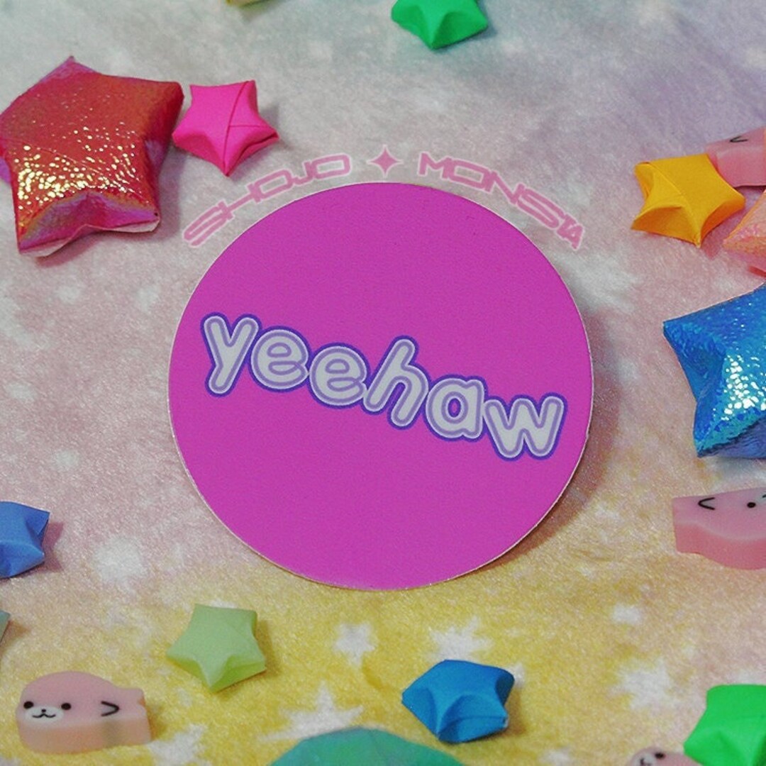 Colorful Yeehaw | Meme Sticker - Etsy