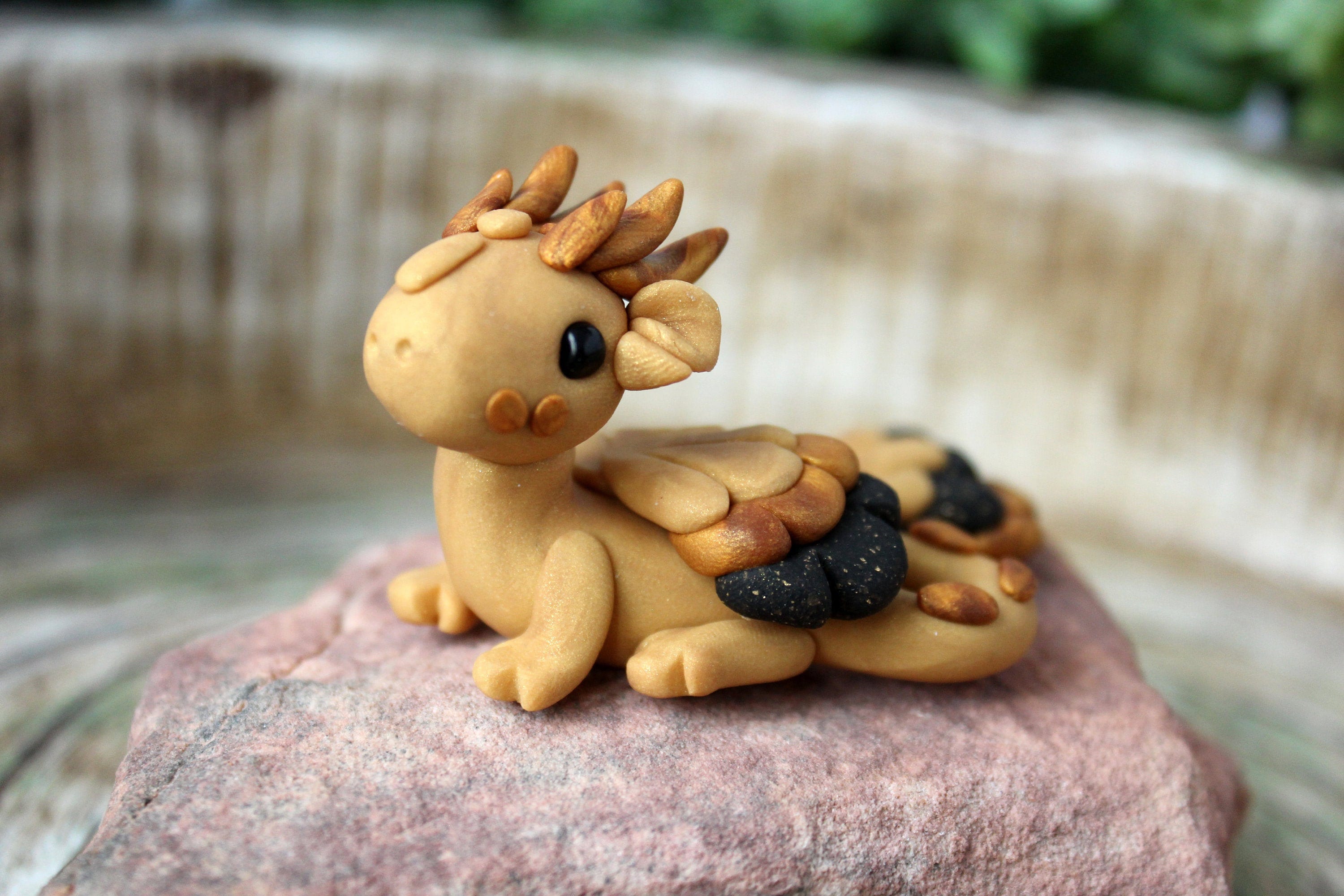Dragon Figurine Polymer Clay Dragon Gift Fantasy polymer | Etsy