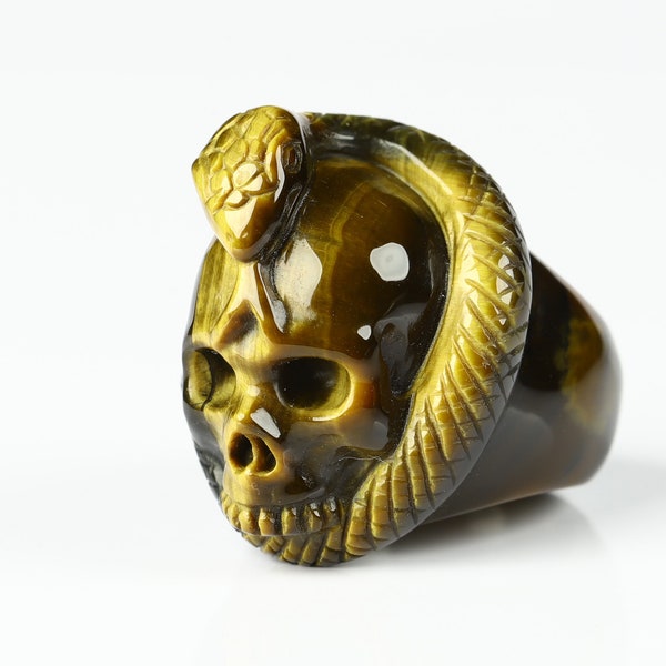 Tiger Eye Skull - Etsy