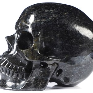 Skullis Crystal Skull, Super Realistic! Lifesized 6.1" Iolite Hand ...
