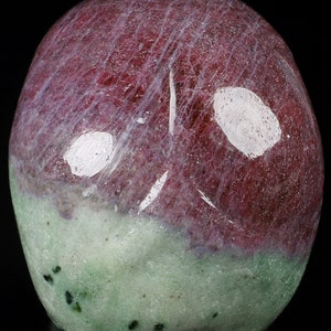 Skullis Crystal Skull, Gemstone 2.9" Ruby Zoisite Carved Crystal Skull ...