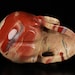 Skullis Crystal Skull, 5.0" Red Jasper Hand Carved Crystal Skull, Super ...