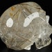 Skullis Crystal Skull, Gemstone 4.6" Rutilated Quartz Rock Crystal Hand ...