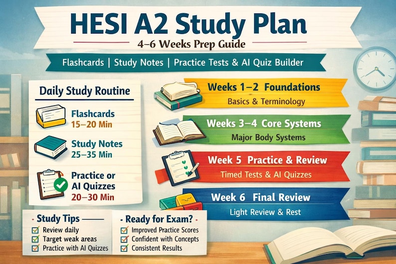 HESI A2 Study Bundle – Flashcards, Notes & Practice Tests - Etsy