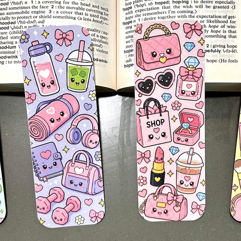 Baddie Bookmarks - Etsy
