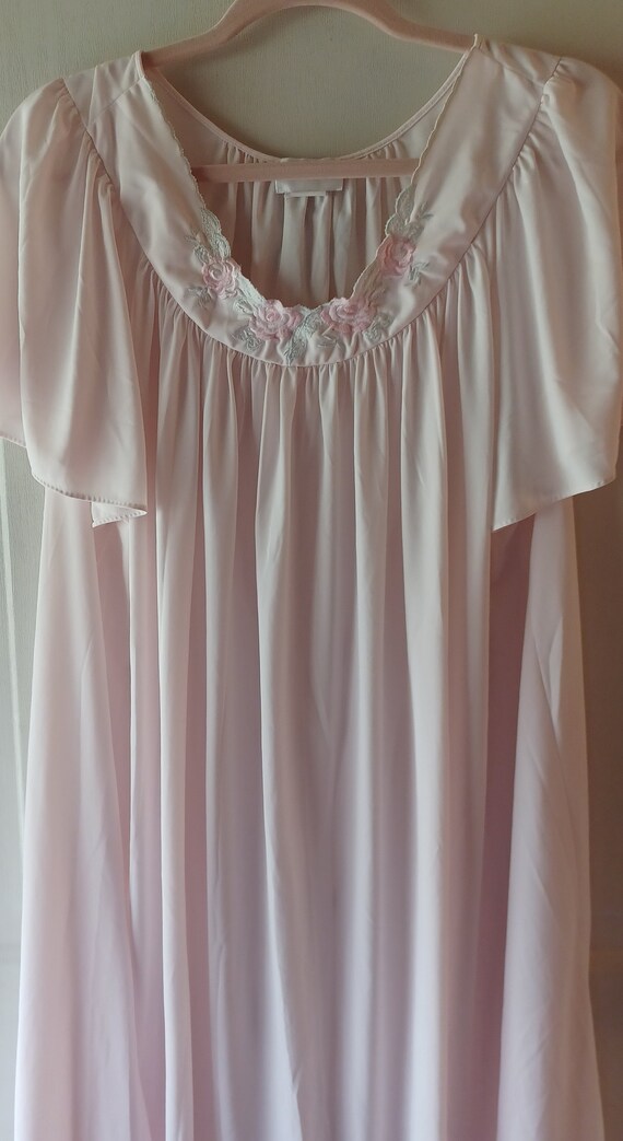 Vintage Night Gown Women Small 80s Night Robe Baby Bl… - Gem