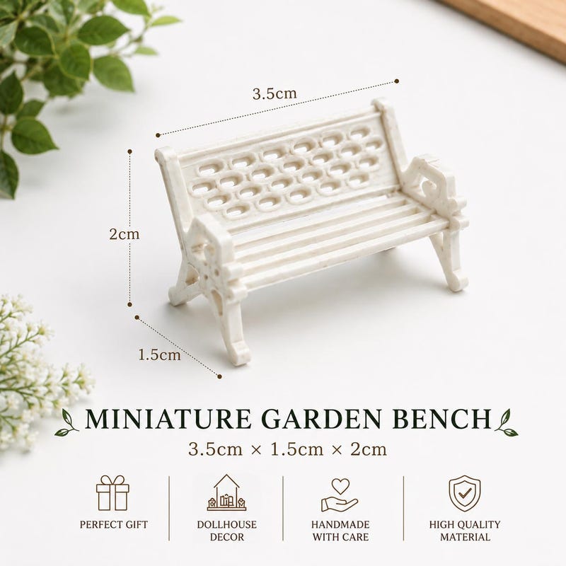 A Mini Garden Bench - Etsy