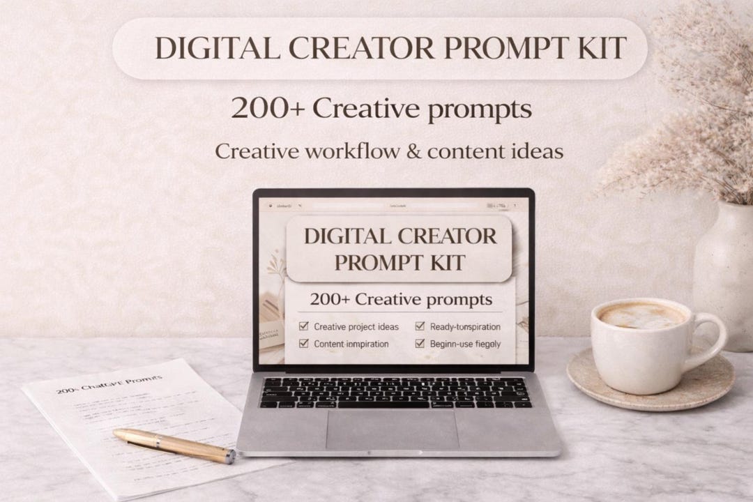 200+ Creative Prompts | Digital Creator Kit (instant Download) - Etsy