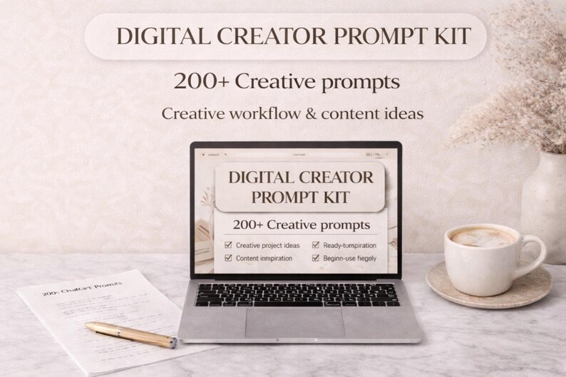 200+ Creative Prompts | Digital Creator Kit (instant Download) - Etsy