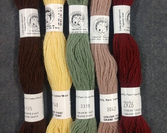 French Wool Floss / Wool Embroidery Thread / Lane Pour Tapestry Wool ...