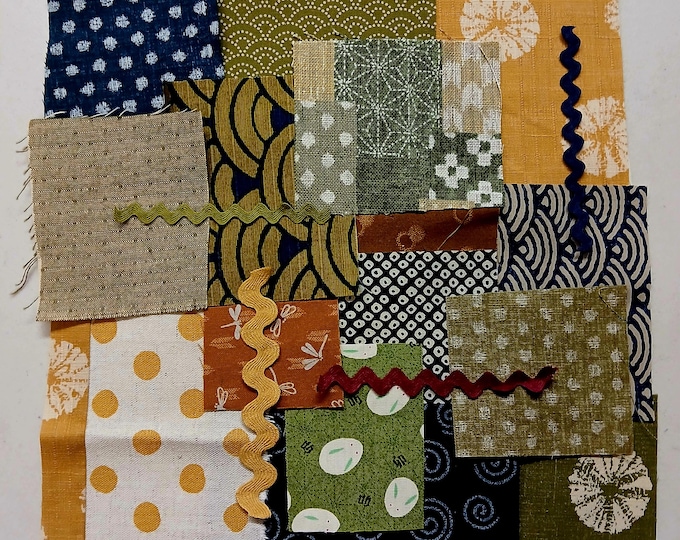 Slow Stitch Collage Kit: Japanese Fabrics, Slow Stitch / Collage - Etsy
