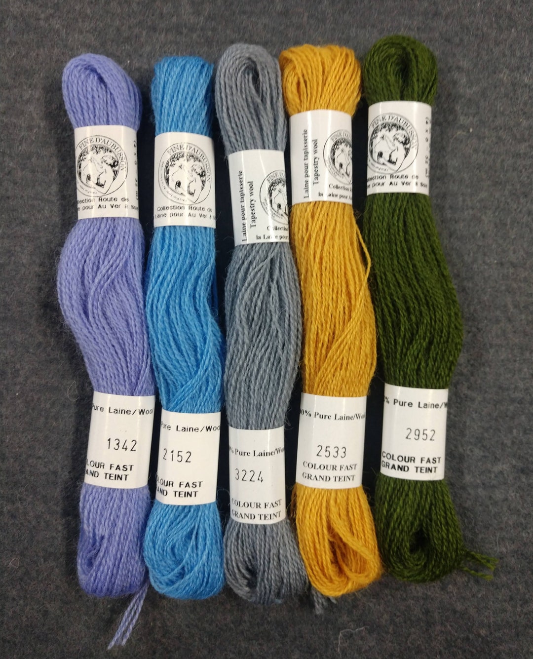 French Wool Floss / Variety Pack of Colors / Lane Pour Tapestry Wool ...