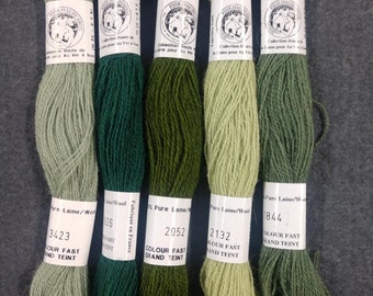 Wool French Floss / Wool Floss / Embroidery Floss / Embroidery Wool ...