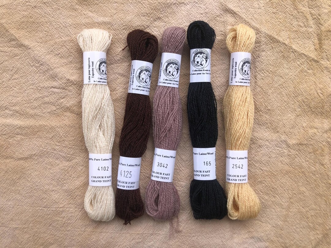 French Merino Wool Floss: Embroidery & Mending Thread - 5 Skeins - Etsy