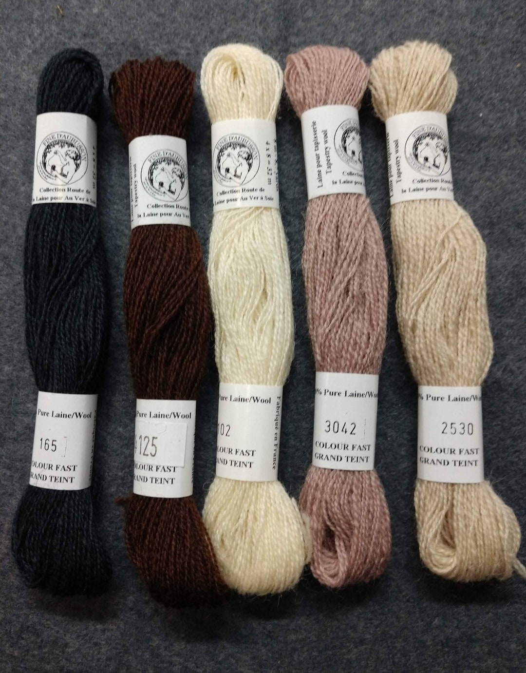 French Merino Wool Floss: Embroidery & Mending Thread - 5 Skeins - Etsy