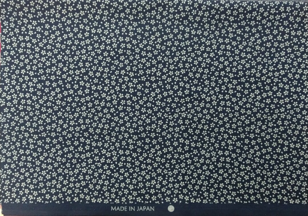 Japanese Fabric / Yardage / Sakura Blossoms / Suntone Fabric / Blue ...