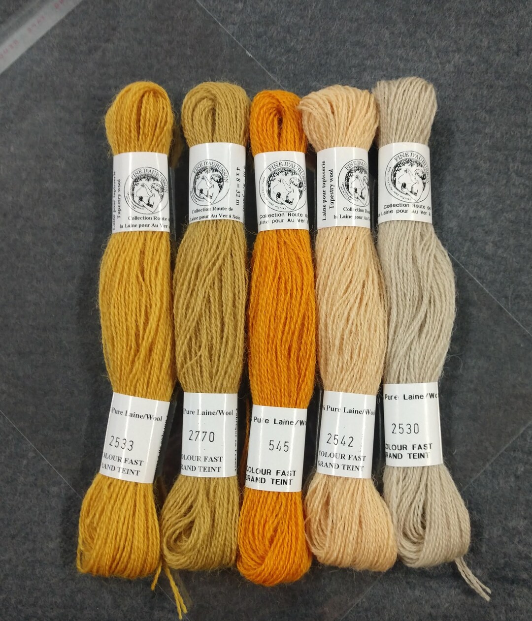 Wool French Floss / Desert Citrus Wool Floss / Embroidery Floss ...