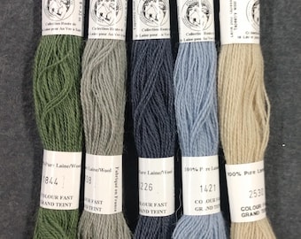 French Wool Floss / Wool Embroidery Thread / Lane Pour Tapestry Wool ...