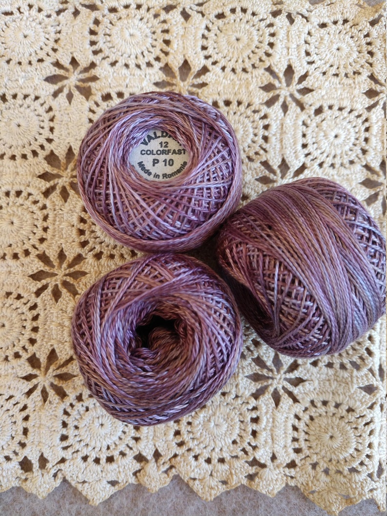 Valdani Pearl Cotton Thread/ Size 12 / Antique Violet/ Vintage - Etsy