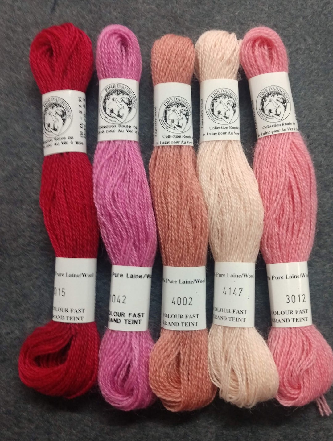 French Wool Floss / Variety Pack of Colors / Lane Pour Tapestry Wool ...